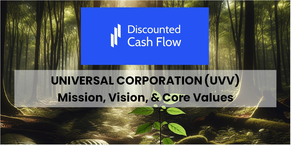 Declaración de misión, visión, & Valores centrales (2025) de Universal Corporation (UVV ...