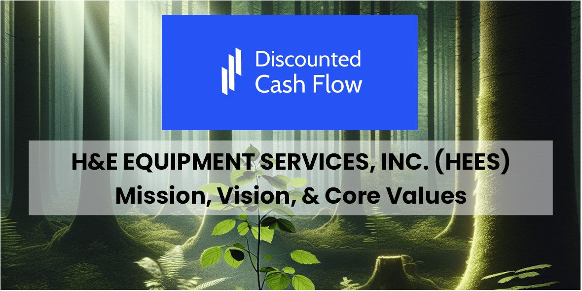 Declaración de misión, visión, & Valores centrales (2025) de H&E Equipment Services, Inc. (HES ...