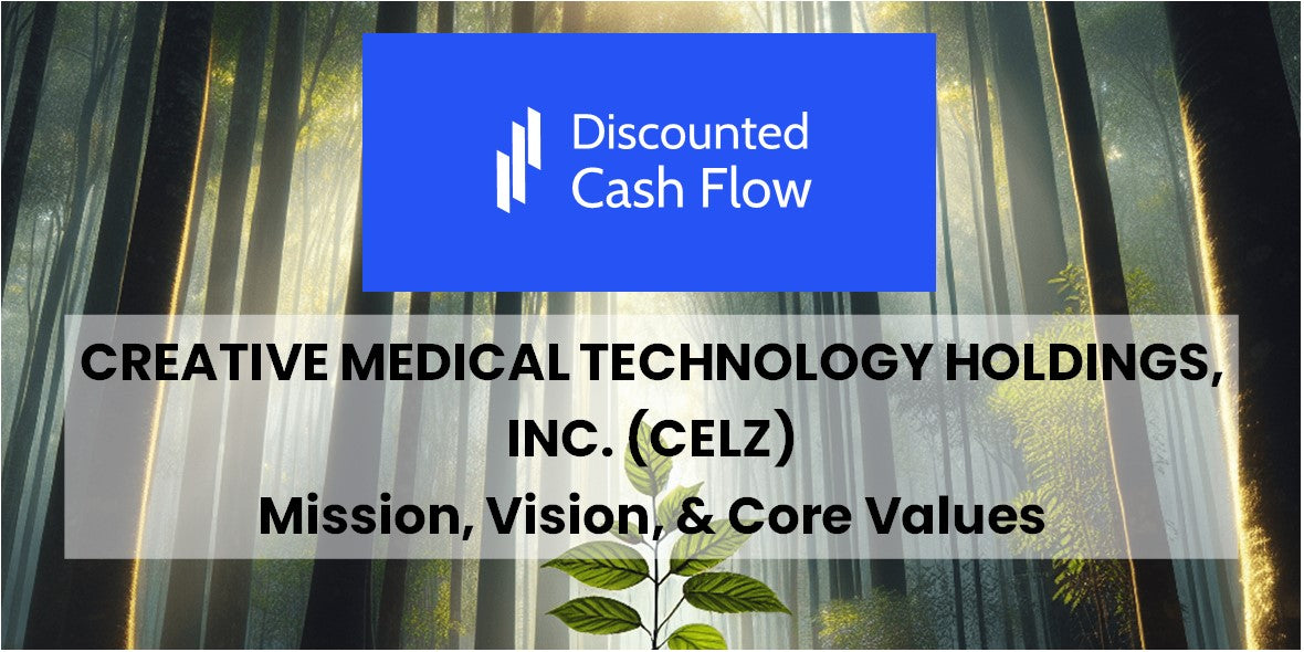 Declaración de misión, visión, & Valores centrales (2025) de Creative Medical Technology ...