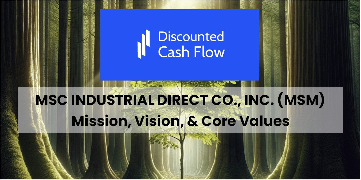 Mission Statement, Vision, & Core Values (2025) of MSC Industrial ...