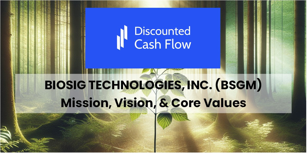 Mission Statement, Vision, & Core Values (2025) of BioSig Technologies ...