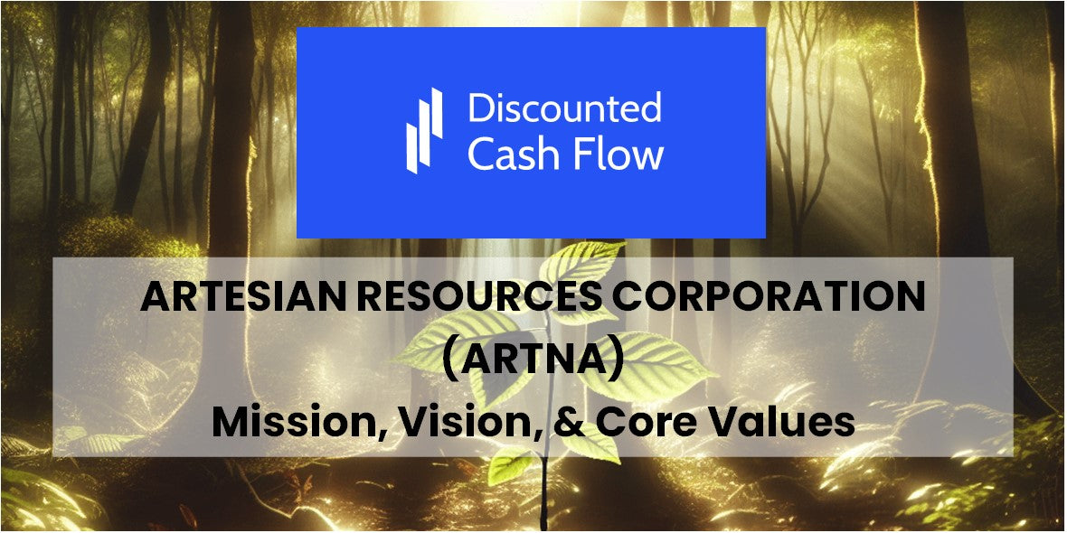 Mission Statement, Vision, & Core Values (2025) of Artesian Resources ...