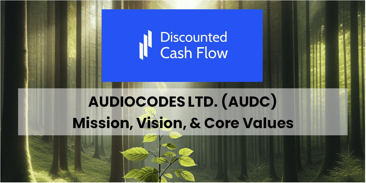 Mission Statement, Vision, & Core Values (2025) of AudioCodes Ltd ...