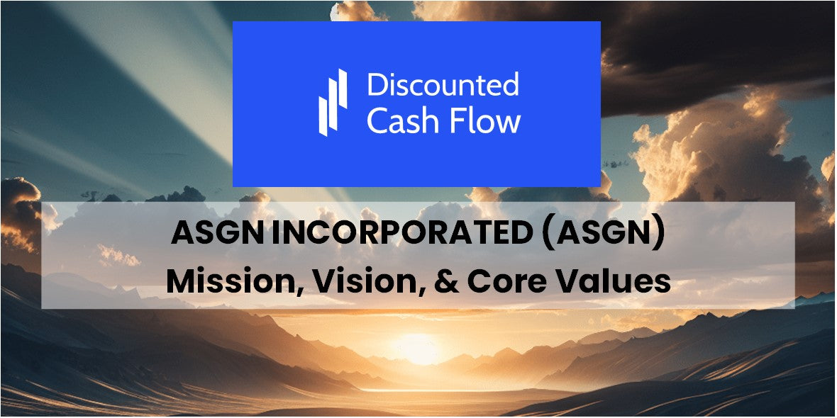 Mission Statement, Vision, & Core Values (2025) of ASGN Incorporated ...