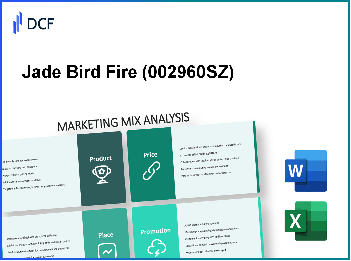 Marketing Mix Analysis of Jade Bird Fire (002960SZ) – DCFmodeling.com