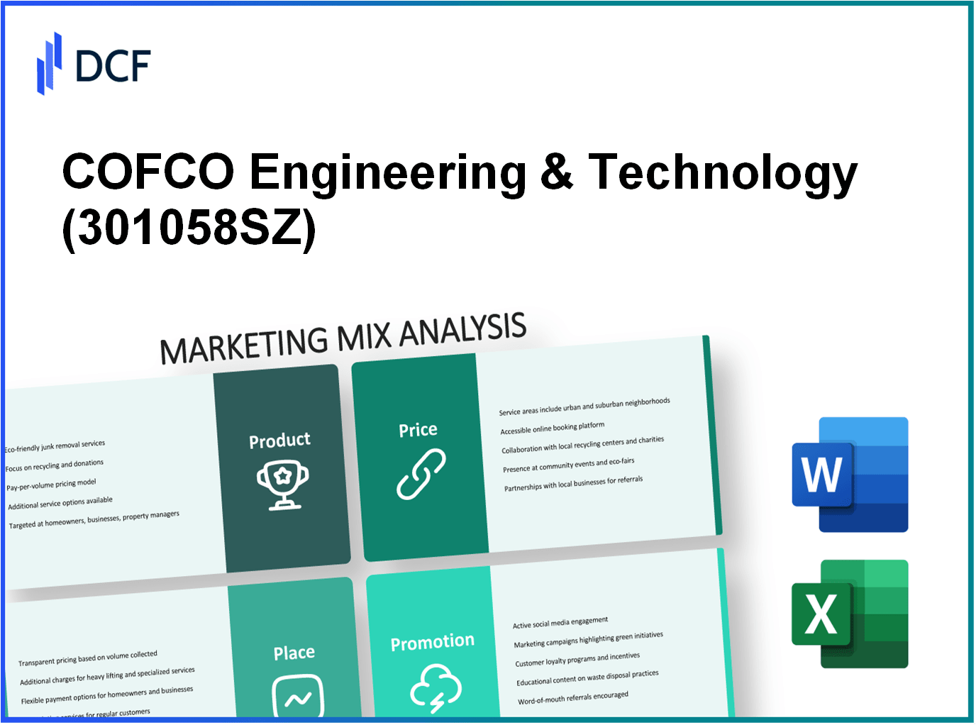 Marketing Mix Analysis of COFCO Engineering & Technology (301058SZ ...
