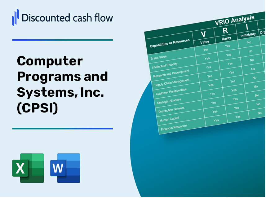 Computer Programs and Systems, Inc. (CPSI): VRIO Analysis – DCFmodeling.com