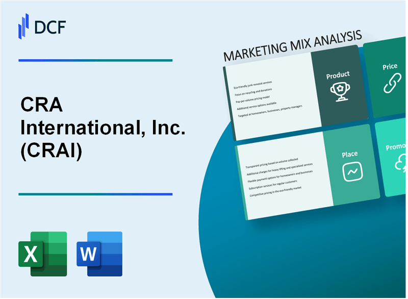 Marketing Mix Analysis of CRA International, Inc. (CRAI) – DCFmodeling.com