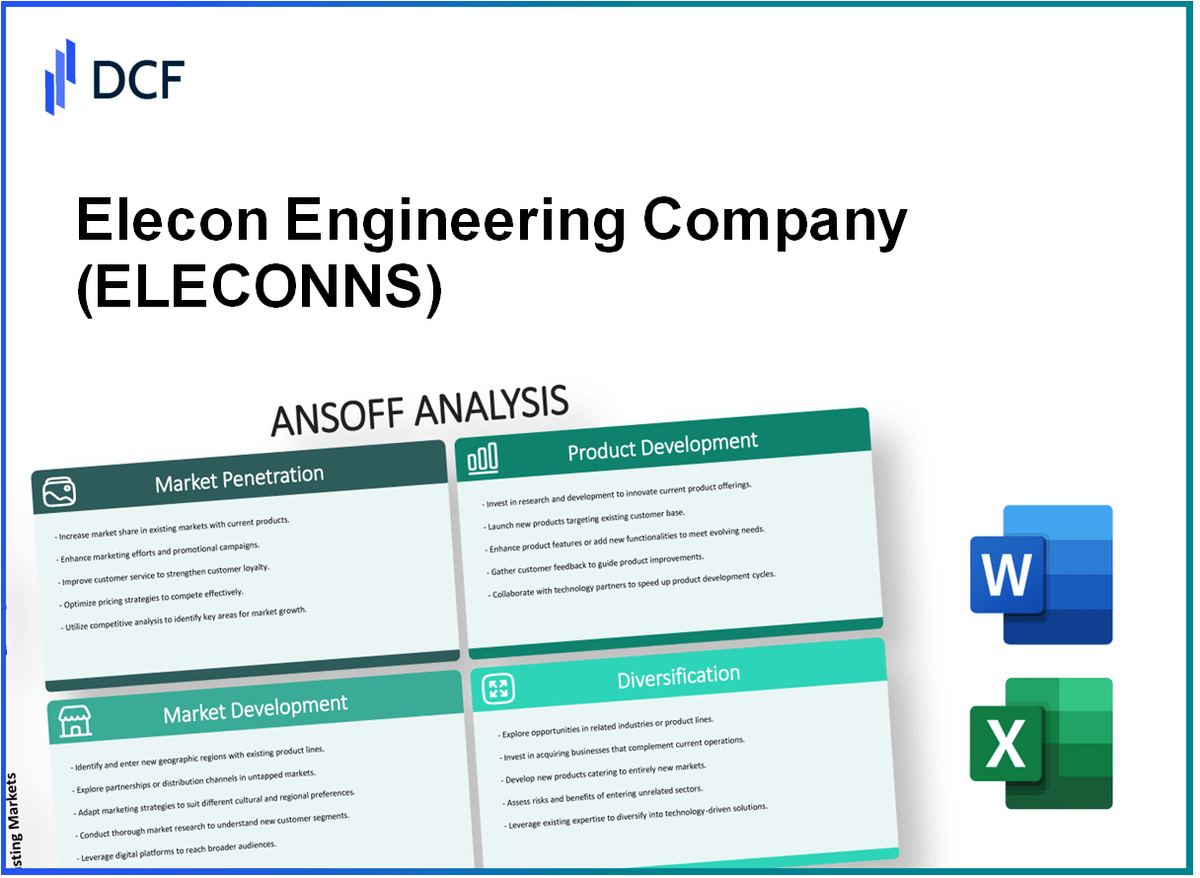Elecon Engineering Company Limited ANSOFF Matrix Analysis – DCFmodeling.com