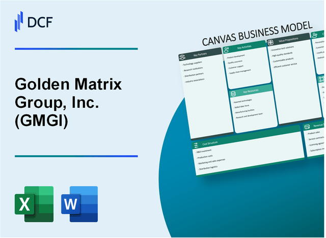 Golden Matrix Group, Inc. (GMGI): Business Model Canvas – DCFmodeling.com