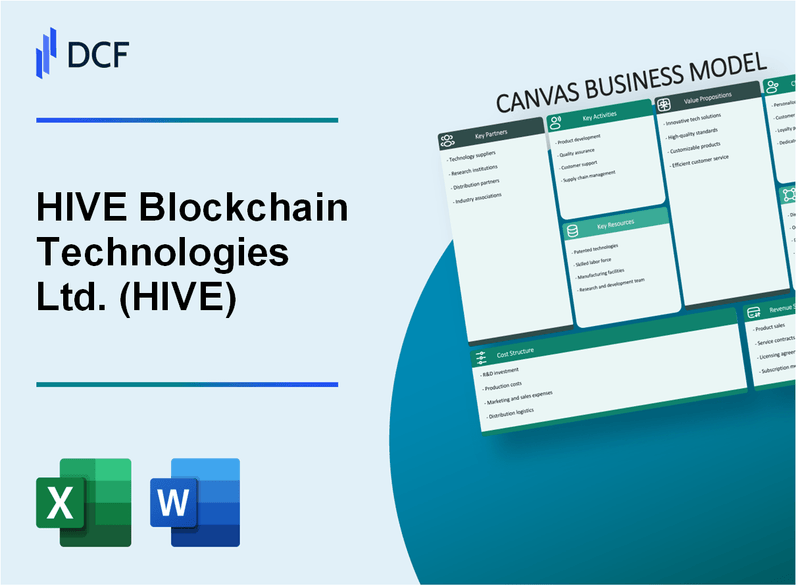 HIVE Blockchain Technologies Ltd. (HIVE): Business Model Canvas – DCFmodeling.com