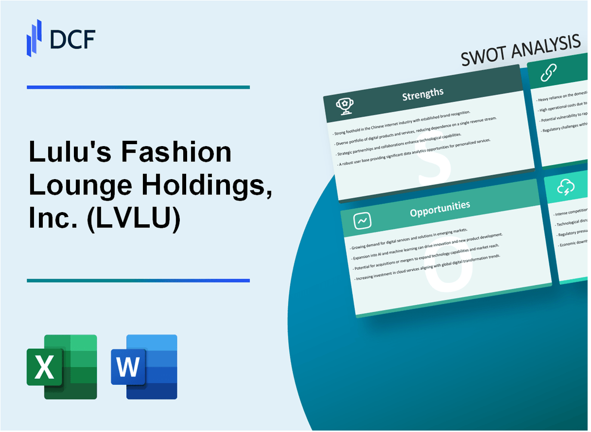 Lulu's Fashion Lounge Holdings, Inc. (LVLU) SWOT Analysis – DCFmodeling.com