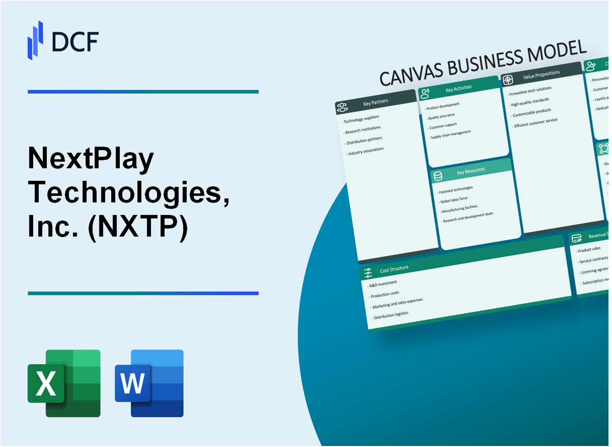 NextPlay Technologies, Inc. (NXTP): Business Model Canvas – DCFmodeling.com
