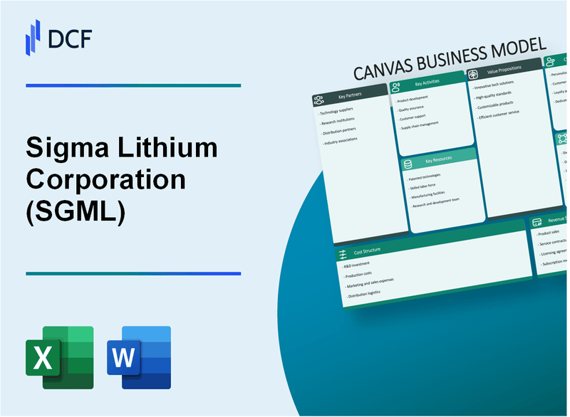 Sigma Lithium Corporation (SGML): Business Model Canvas – DCFmodeling.com