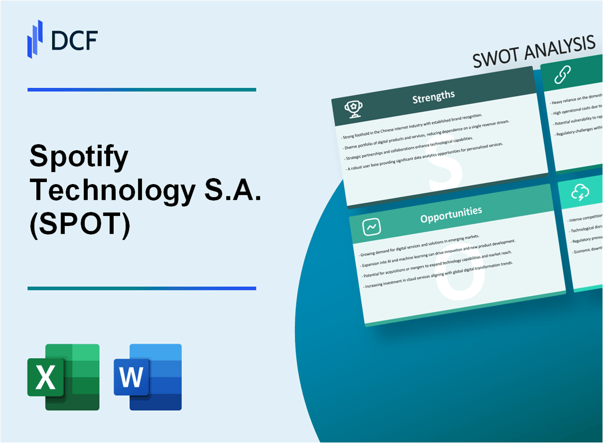 Spotify Technology S.A. (SPOT) SWOT Analysis – DCFmodeling.com